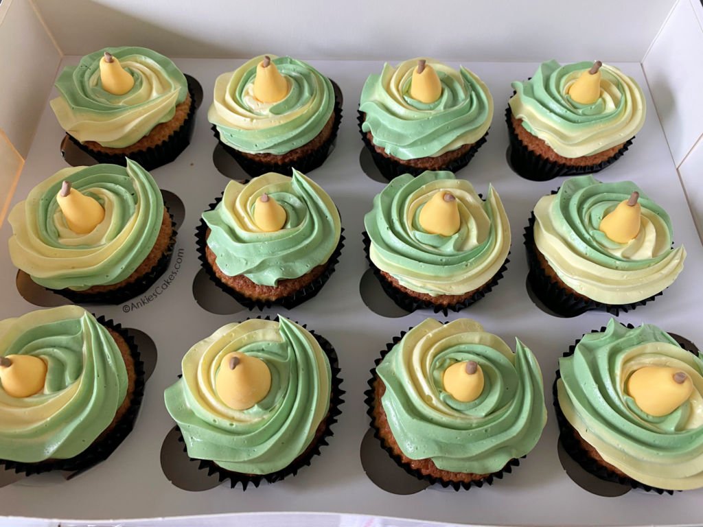 Pear Cupcakes – Ankie's Cakes